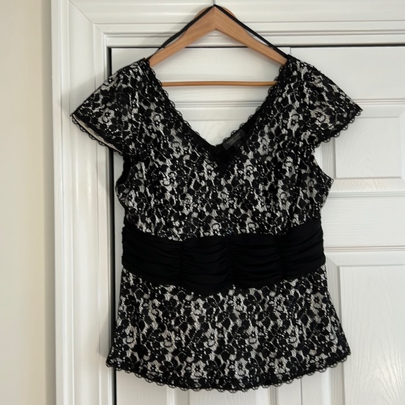 Dress Barn | Tops | Dress Barn Formal Lace Top | Poshmark